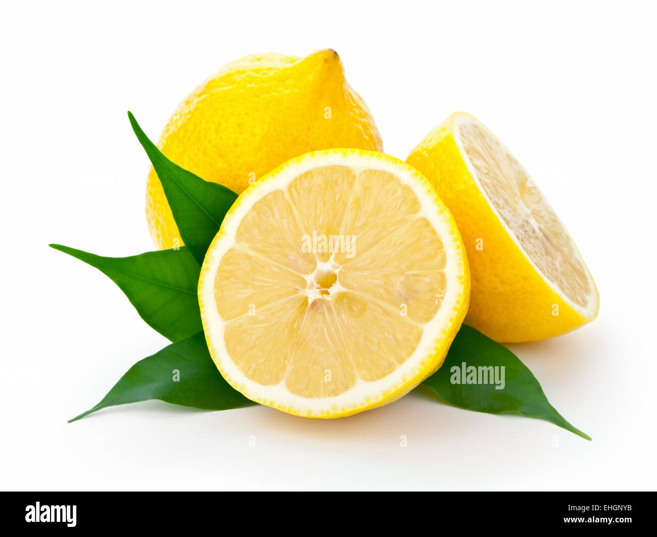 Close up fresh lemons Cut Out Stock Images & Pictures - Alamy