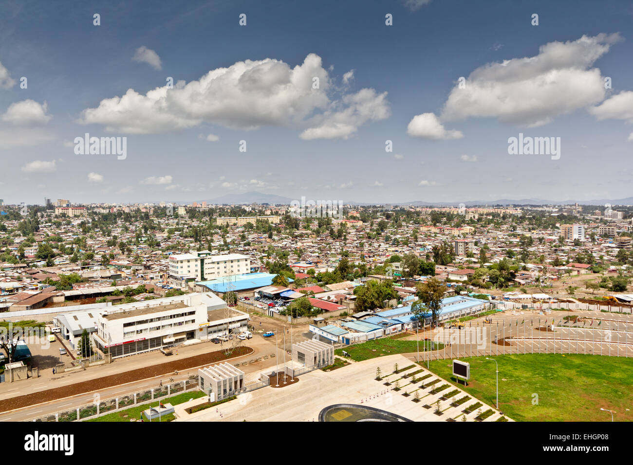 Aerial view of Addis Ababa Stock Photo - Alamy
