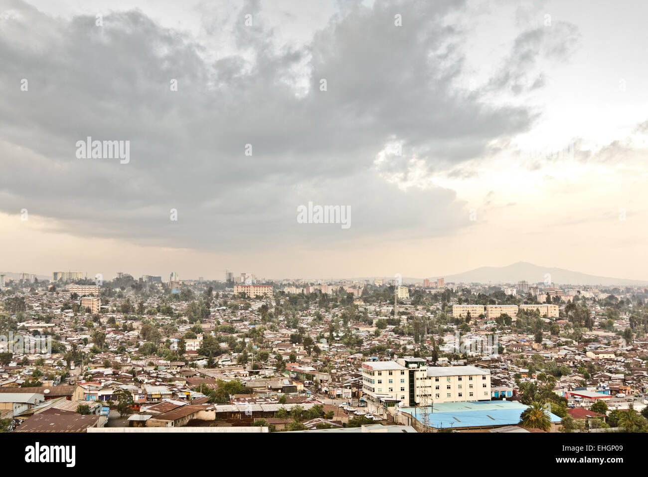 Aerial view of Addis Ababa Stock Photo - Alamy