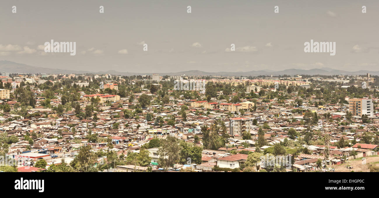 Aerial view of Addis Ababa Stock Photo - Alamy