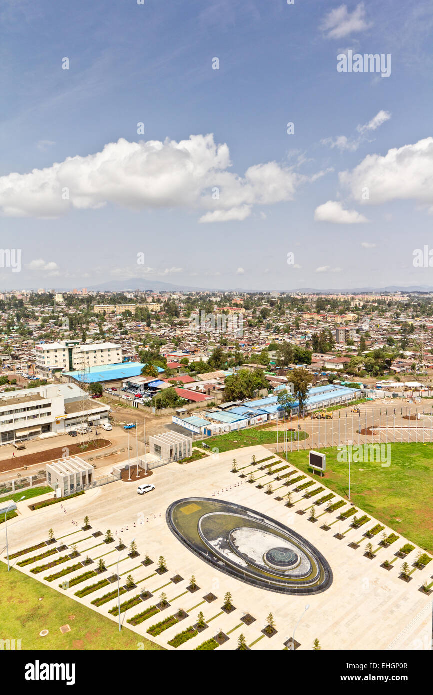 Aerial view of Addis Ababa Stock Photo - Alamy