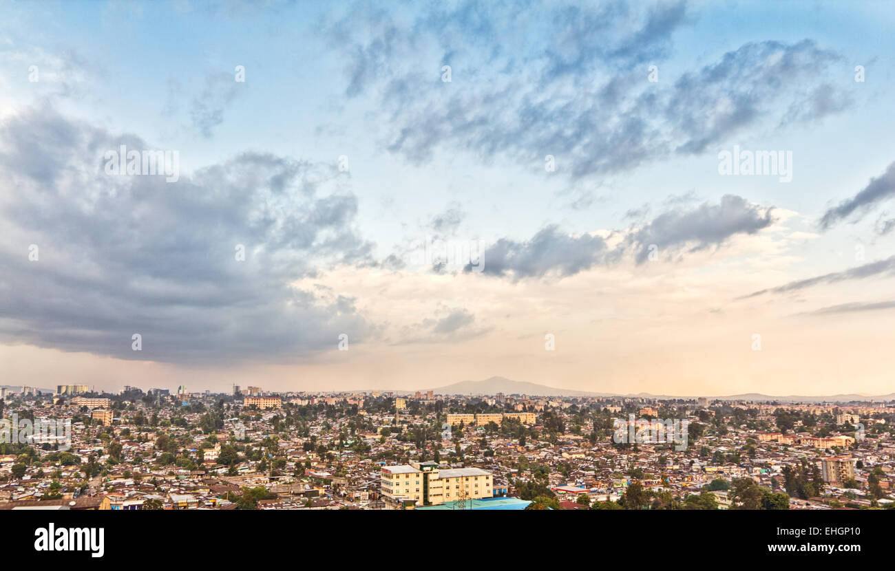 Aerial view of Addis Ababa Stock Photo - Alamy