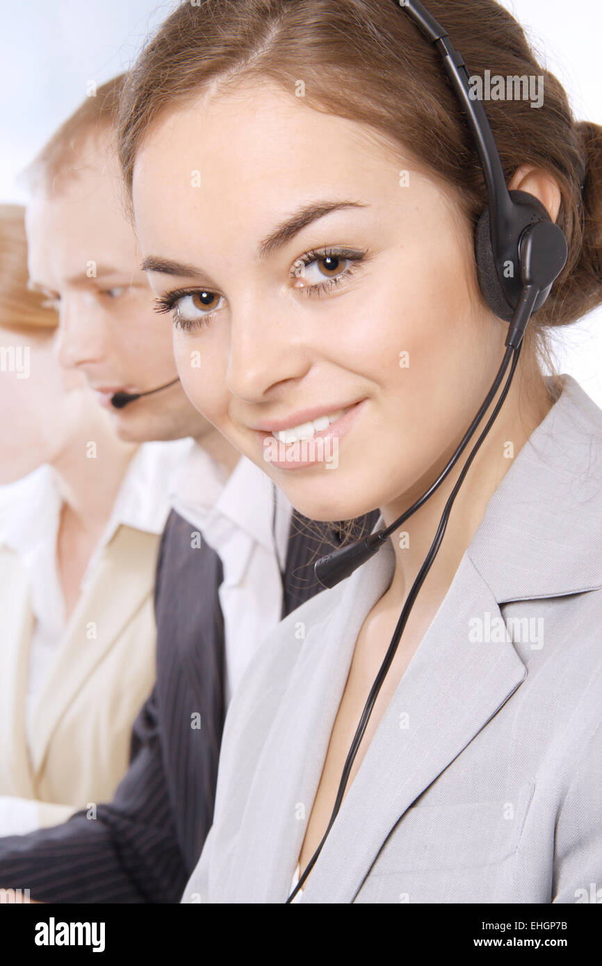 Group of customer service representatives Stock Photo - Alamy