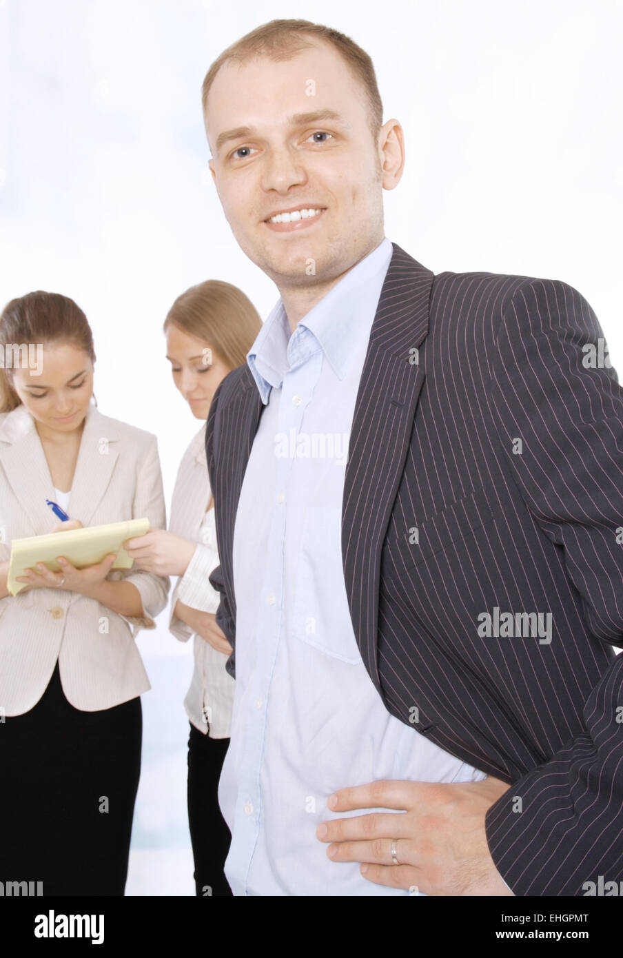 Full length of successful business man Stock Photo - Alamy