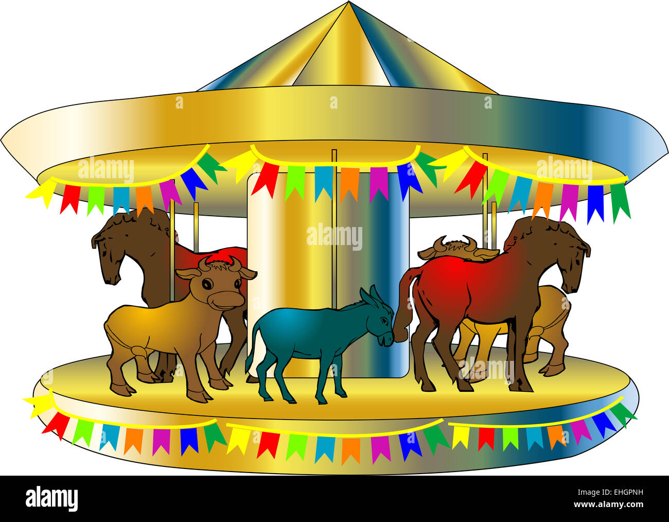 Bull ride silhouette hi-res stock photography and images - Alamy