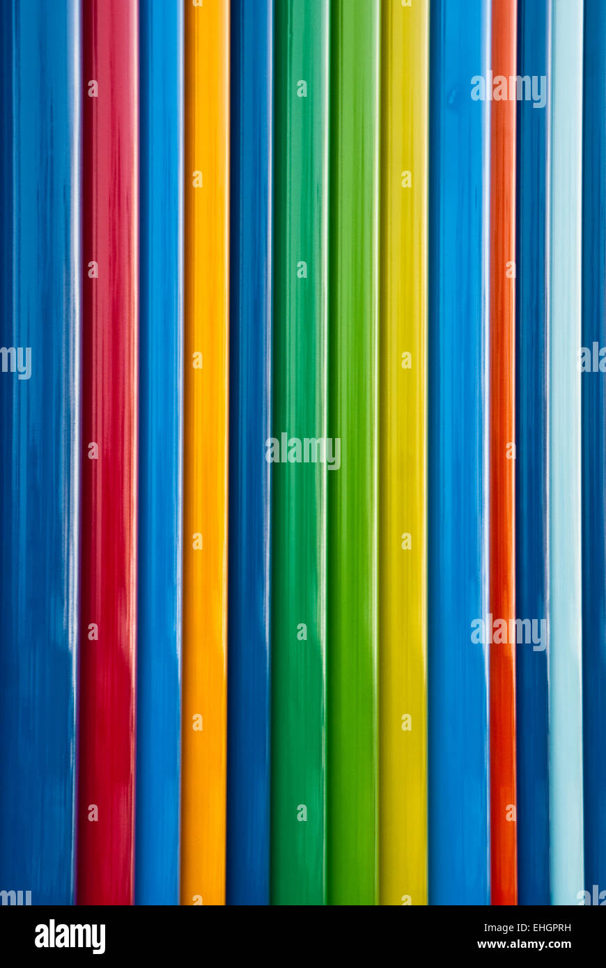 Columns of full spectrum primary colors Stock Photo - Alamy
