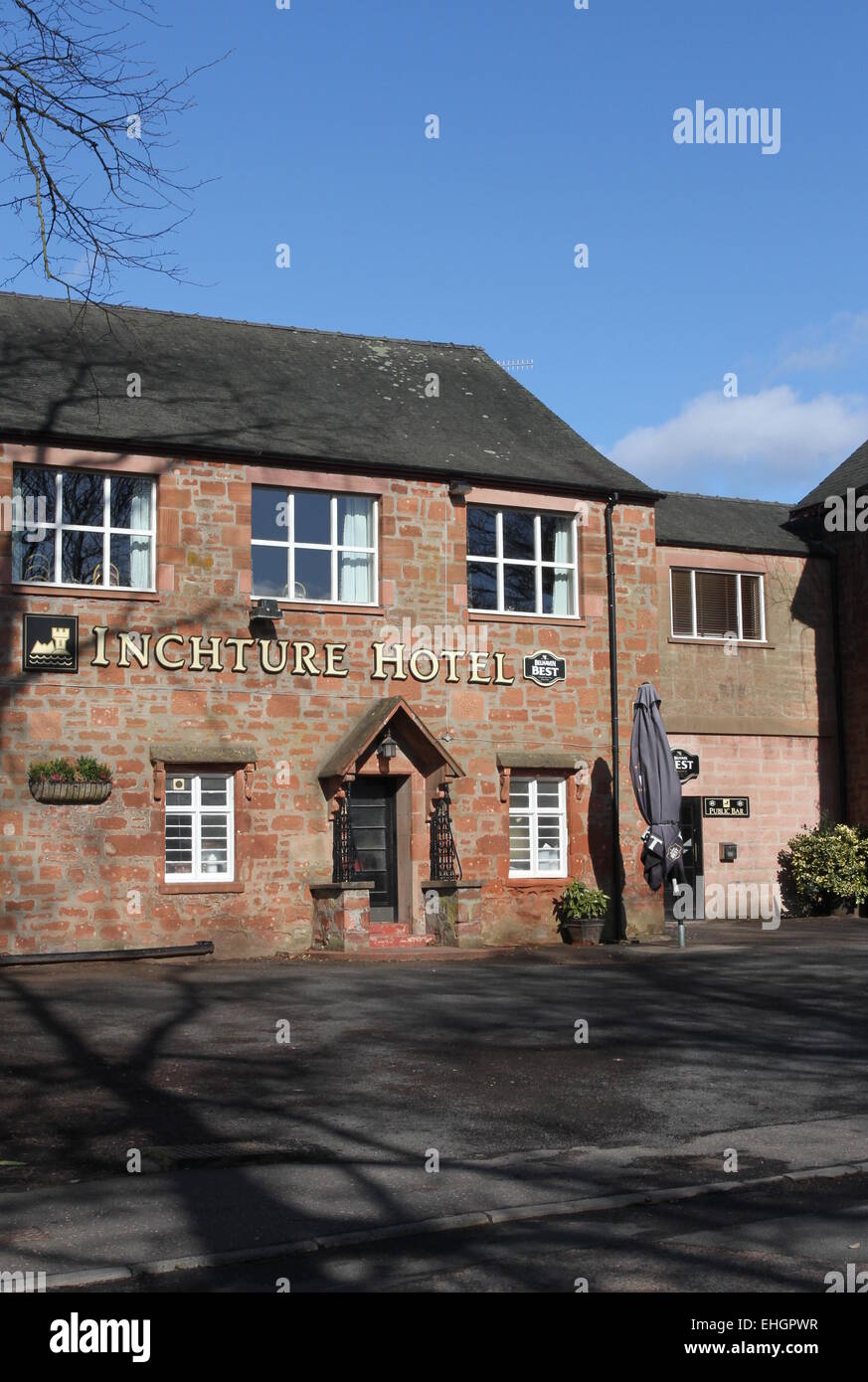Exterior of Inchture hotel Scotland March 2015 Stock Photo - Alamy