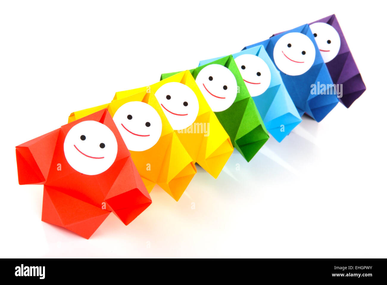 Painting and rainbow color metaphor Stock Photo - Alamy