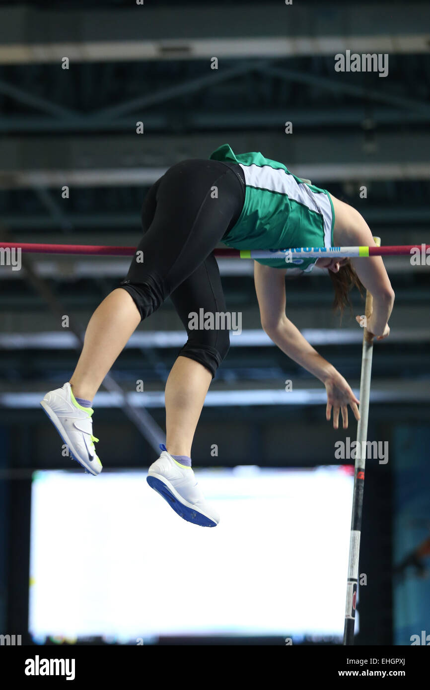 Female athlete in pole vault hi-res stock photography and images - Alamy