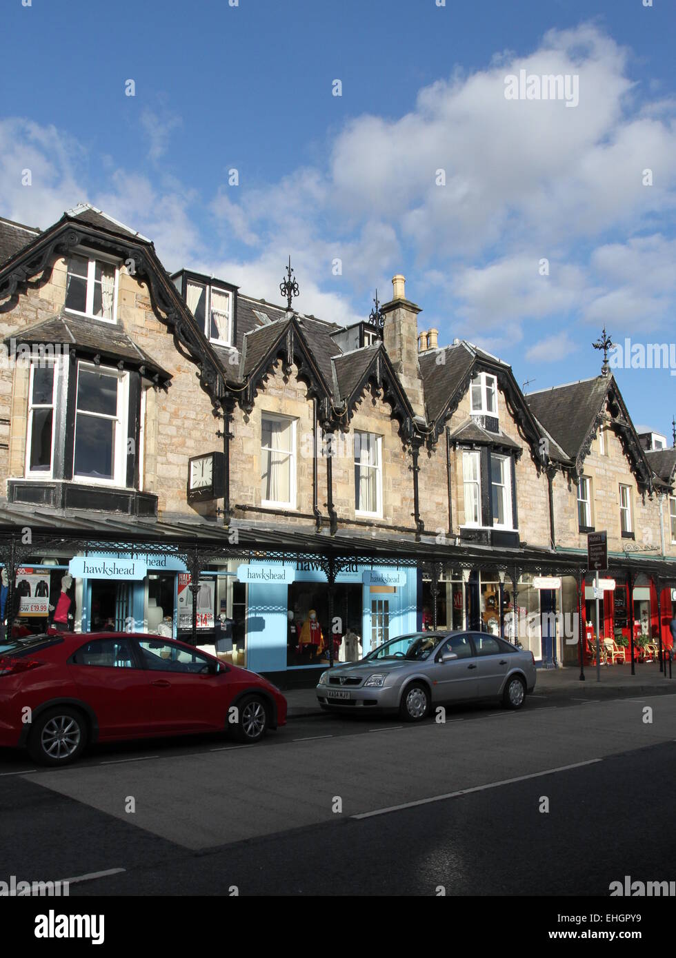 Pitlochry street scene Scotland March 2015 Stock Photo - Alamy