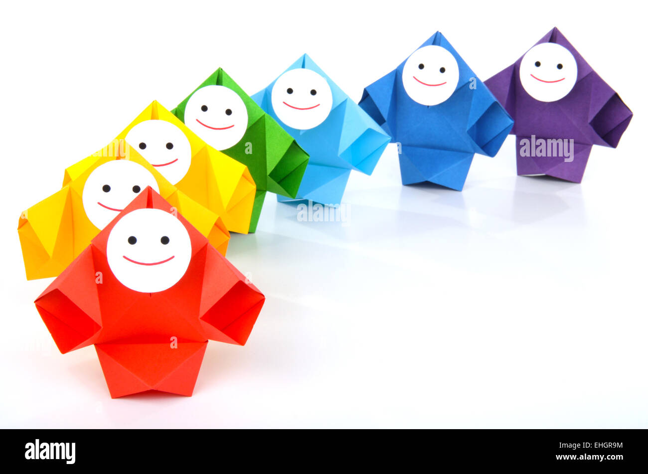 Painting and rainbow color metaphor Stock Photo - Alamy