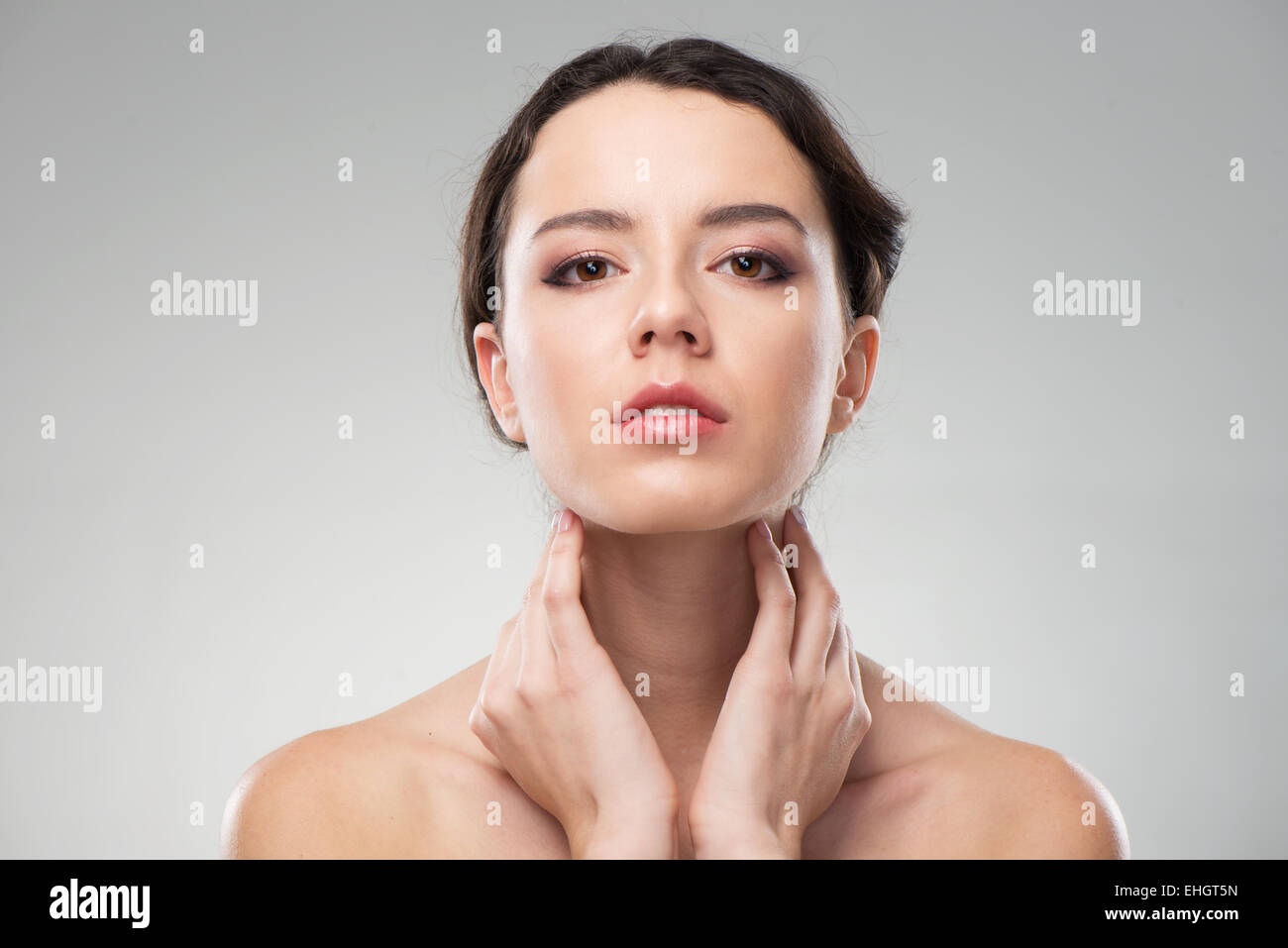 Woman with perfect skin. She looking natural and fresh Stock Photo - Alamy