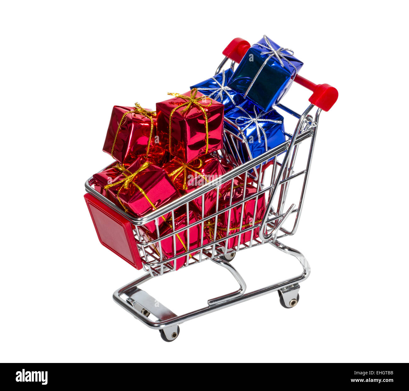 Shopping trolley boxes hi-res stock photography and images - Alamy