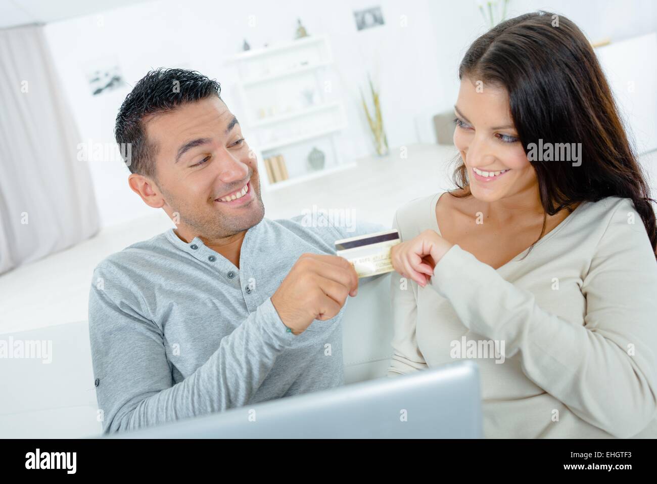 Couple fight shopping hi-res stock photography and images - Alamy