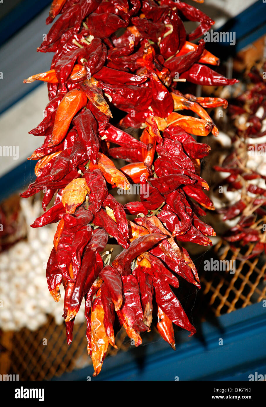 Traditional hungarian chilli peppers paprika hi-res stock photography ...