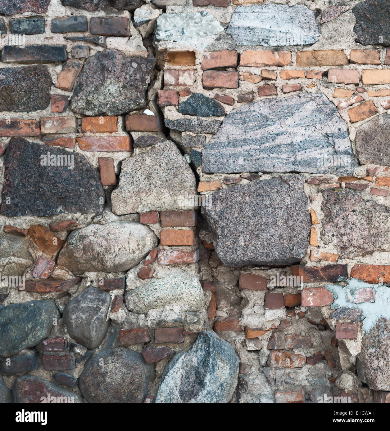 Stone and brick old wall as abstract background Stock Photo - Alamy