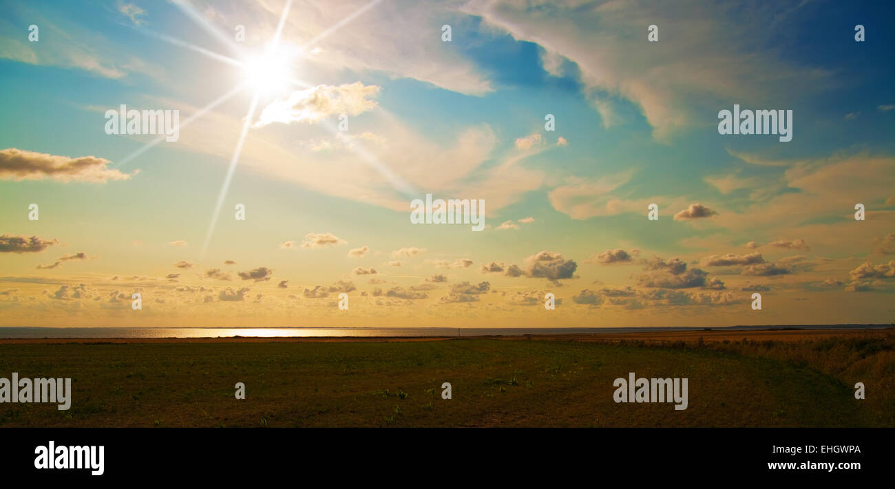 Danish wadden sea national park Stock Photo - Alamy