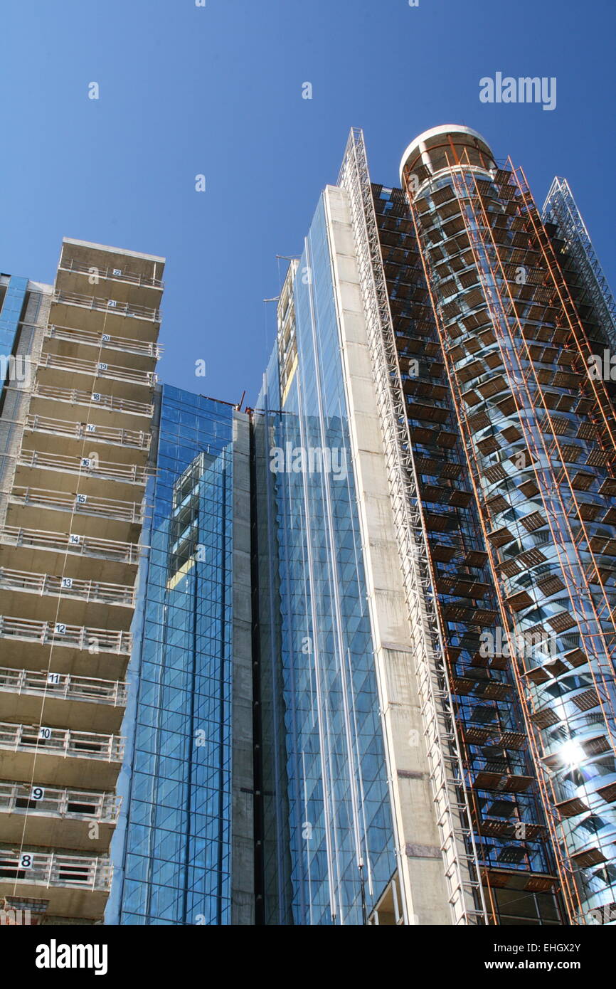 Modern high-rise building under construction Stock Photo - Alamy