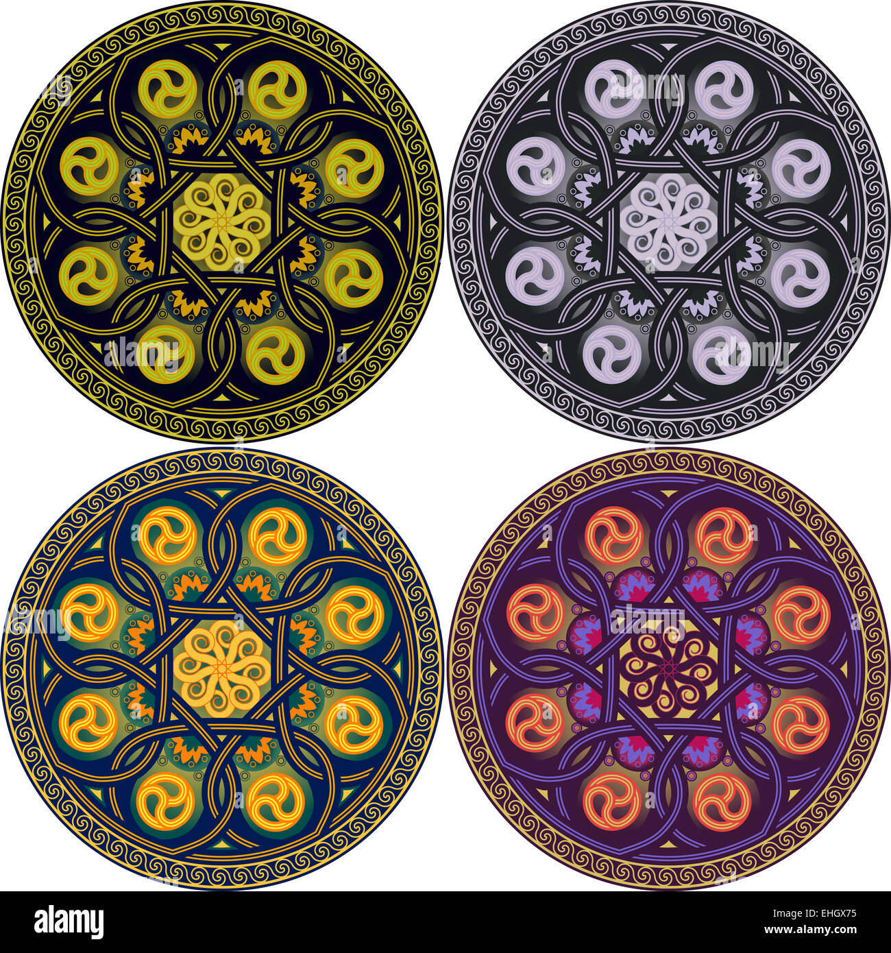 Plate with national Arabian patterns Stock Photo - Alamy