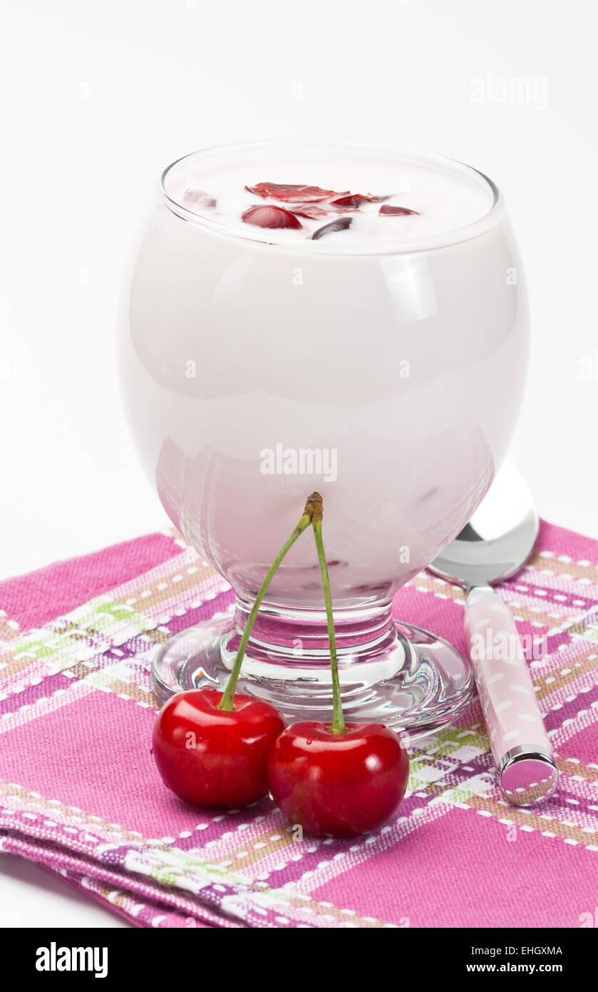 Yogurt cherry hi-res stock photography and images - Alamy