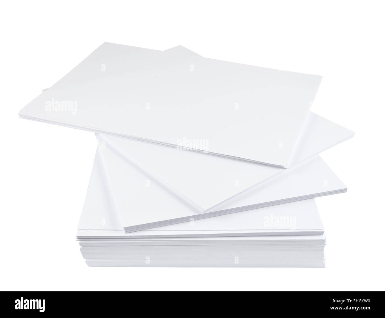 Stack of a4 size white paper sheet Stock Photo - Alamy