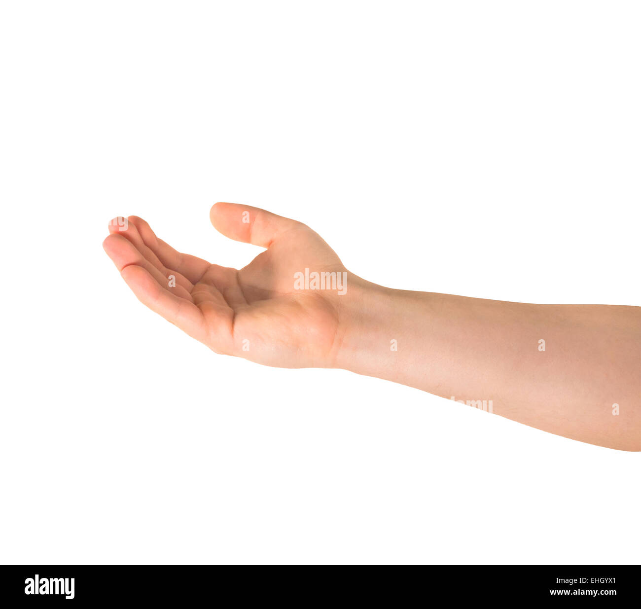 Asking for help hand gesture isolated Stock Photo - Alamy