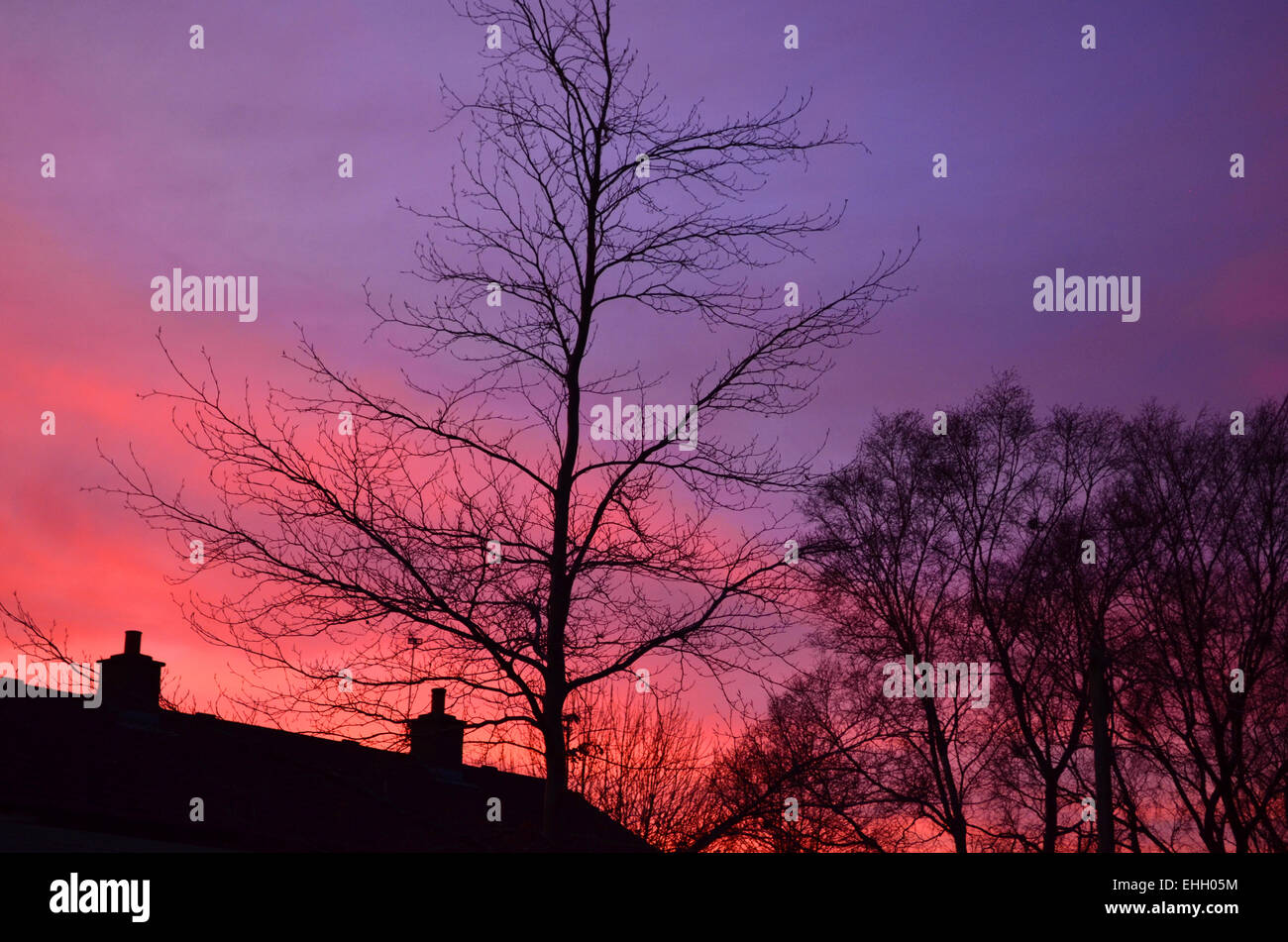 Red and purple sky hi-res stock photography and images - Alamy