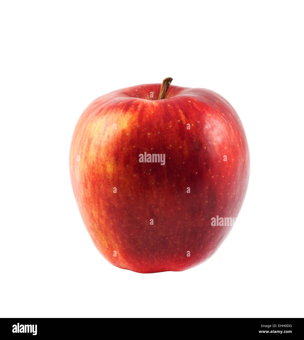 Ripe red apple isolated Stock Photo - Alamy