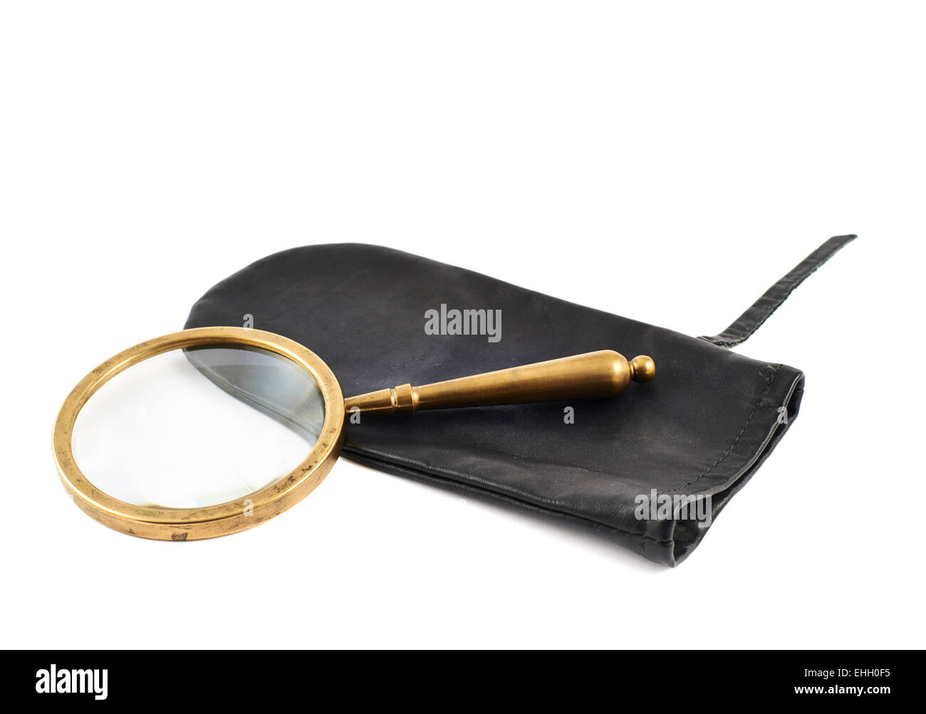 Magnifying glass in a case Stock Photo - Alamy