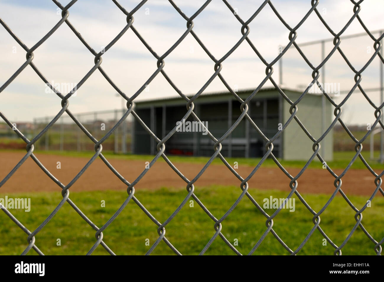 Empty Baseball Dugout Stock Photo - Alamy