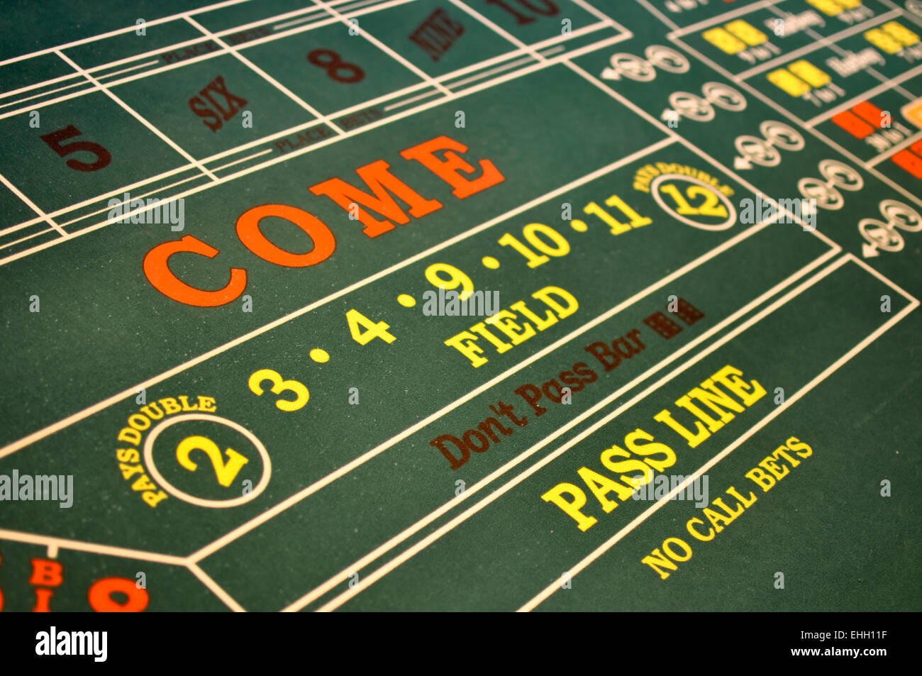 Craps table in a casino hi-res stock photography and images - Alamy