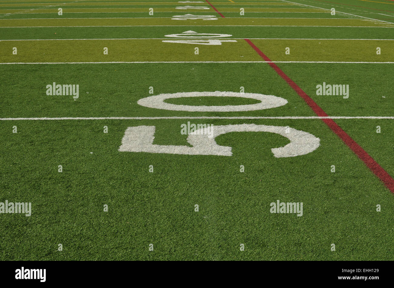 Fifty Yard Line Stock Photo - Alamy