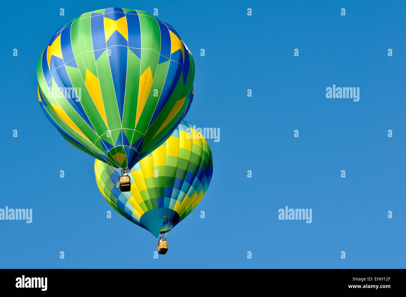 Hot Air Balloon Race Stock Photo - Alamy