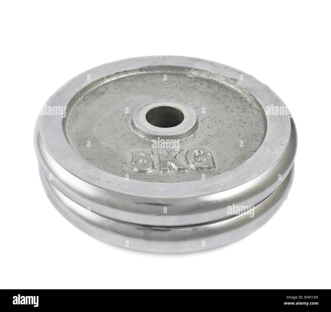 Metal barbell plates isolated Stock Photo - Alamy