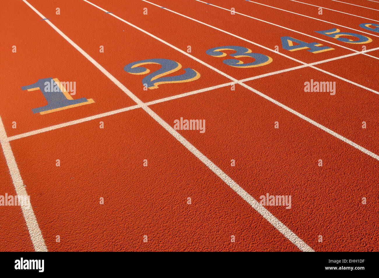 Head Start Running Track Stock Photo - Alamy