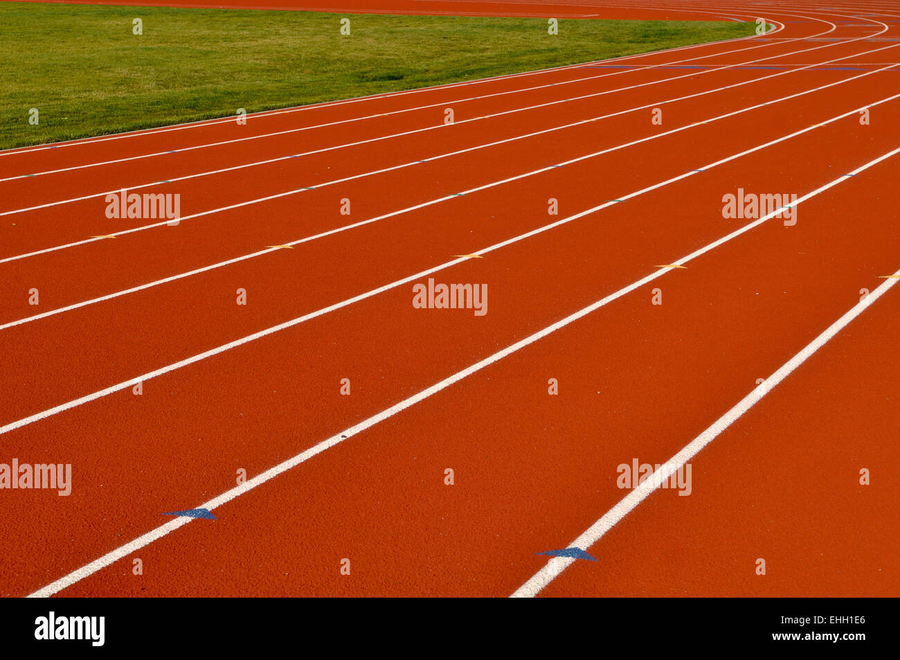 Head Start Running Track Stock Photo - Alamy