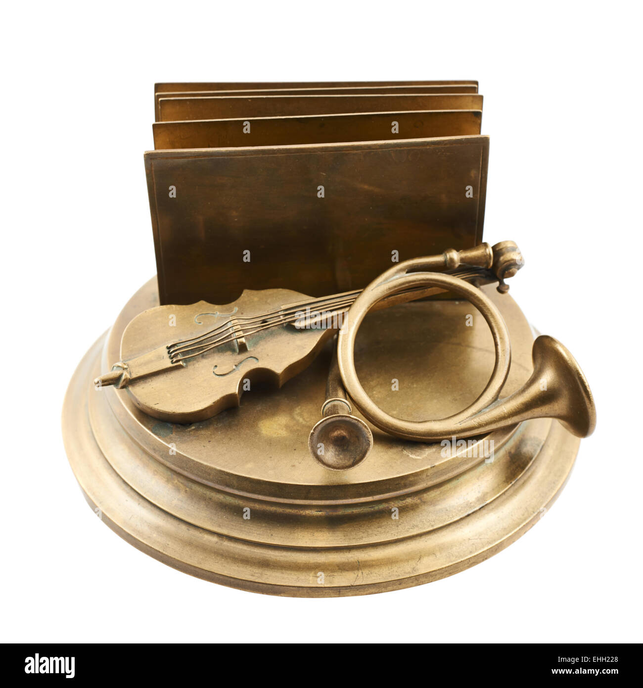 Paper and card metal holder Stock Photo - Alamy