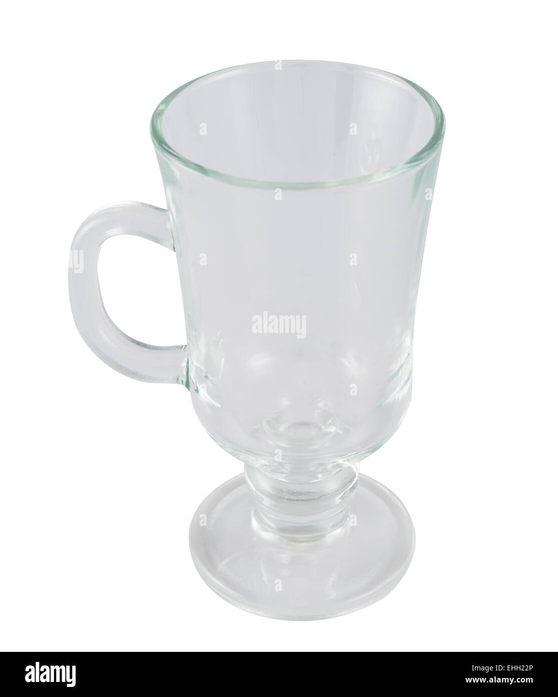 Glass empty tea cup Stock Photo - Alamy