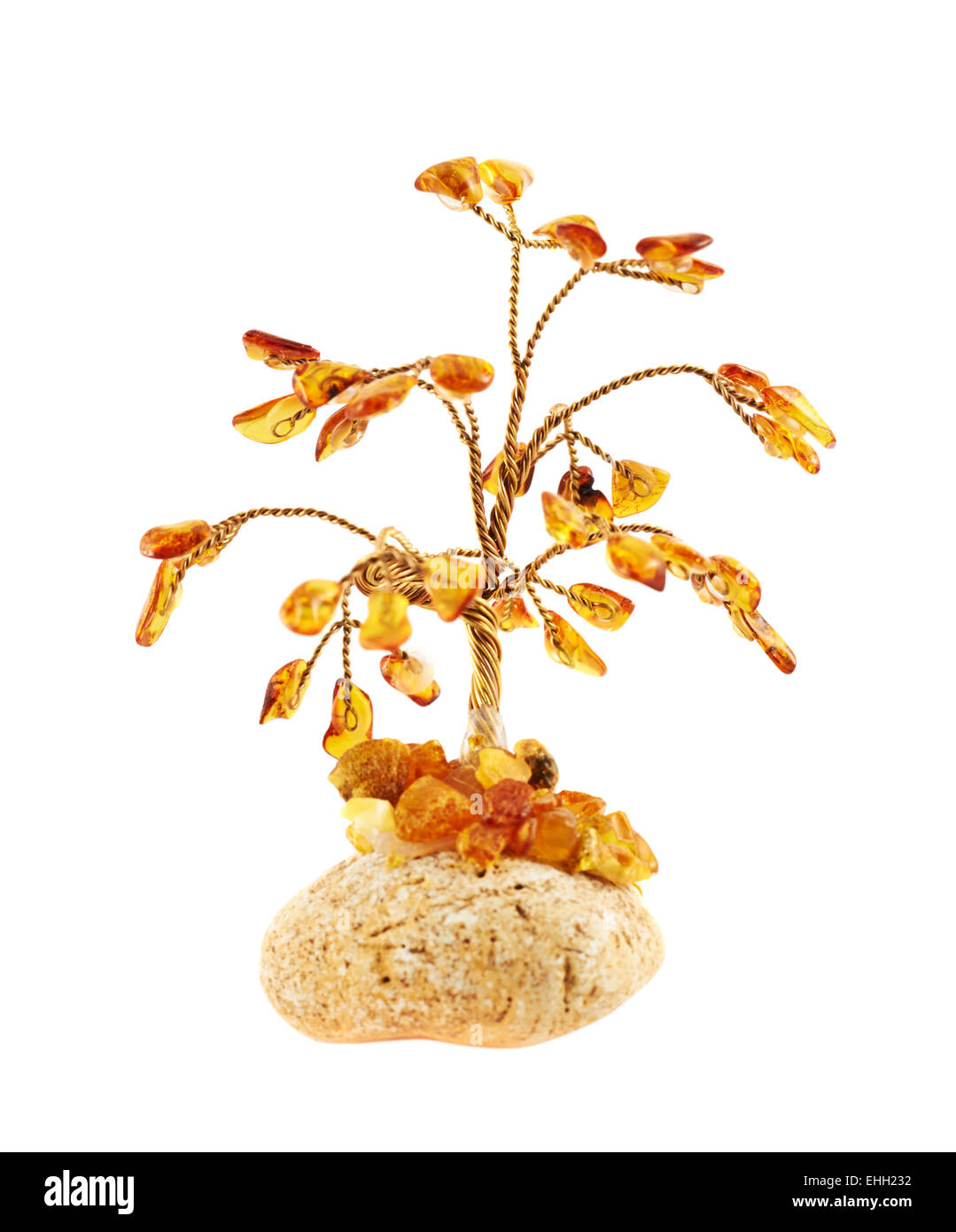 Tree statuette made of amber Stock Photo - Alamy