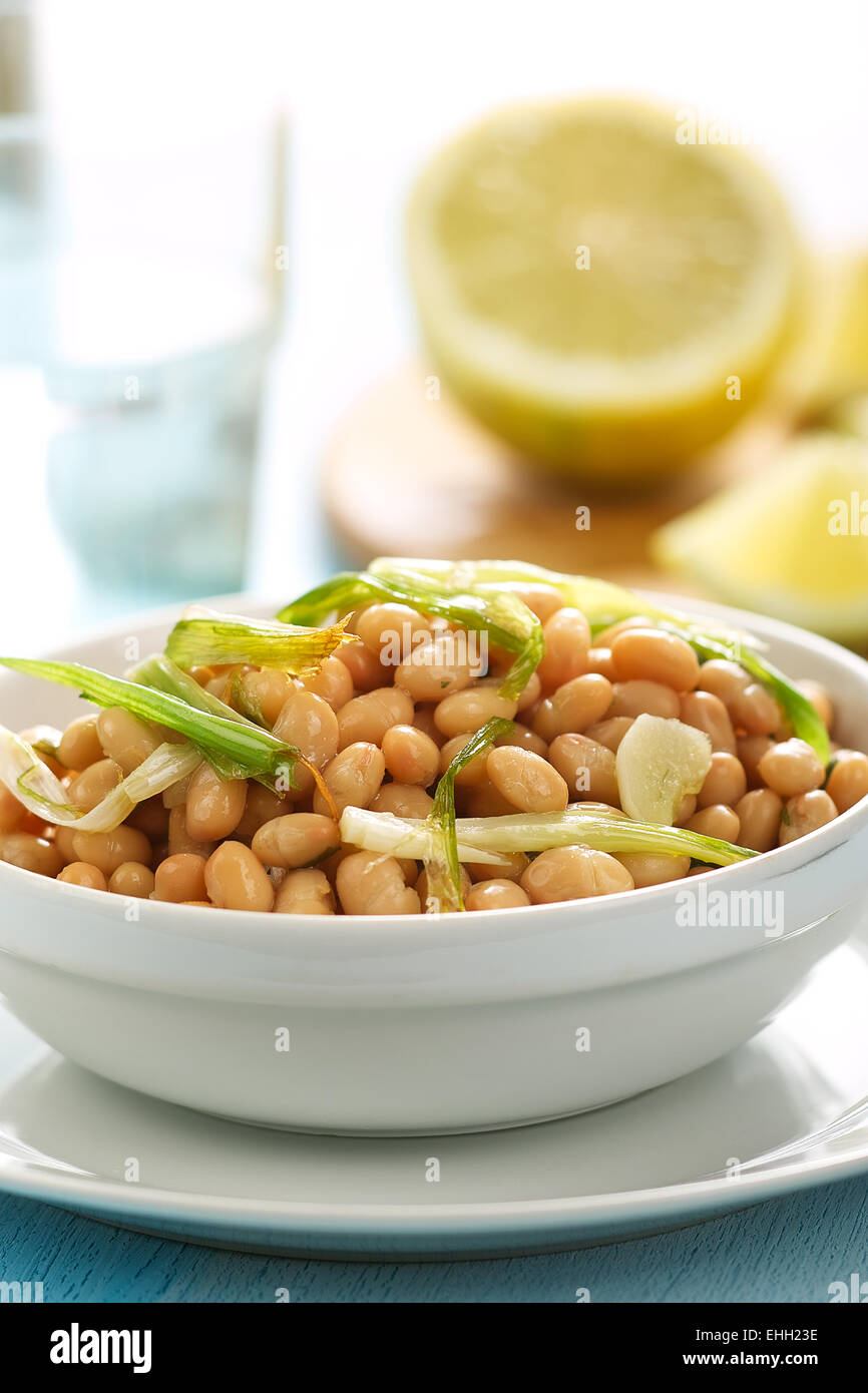Marinated haricot beans Stock Photo - Alamy