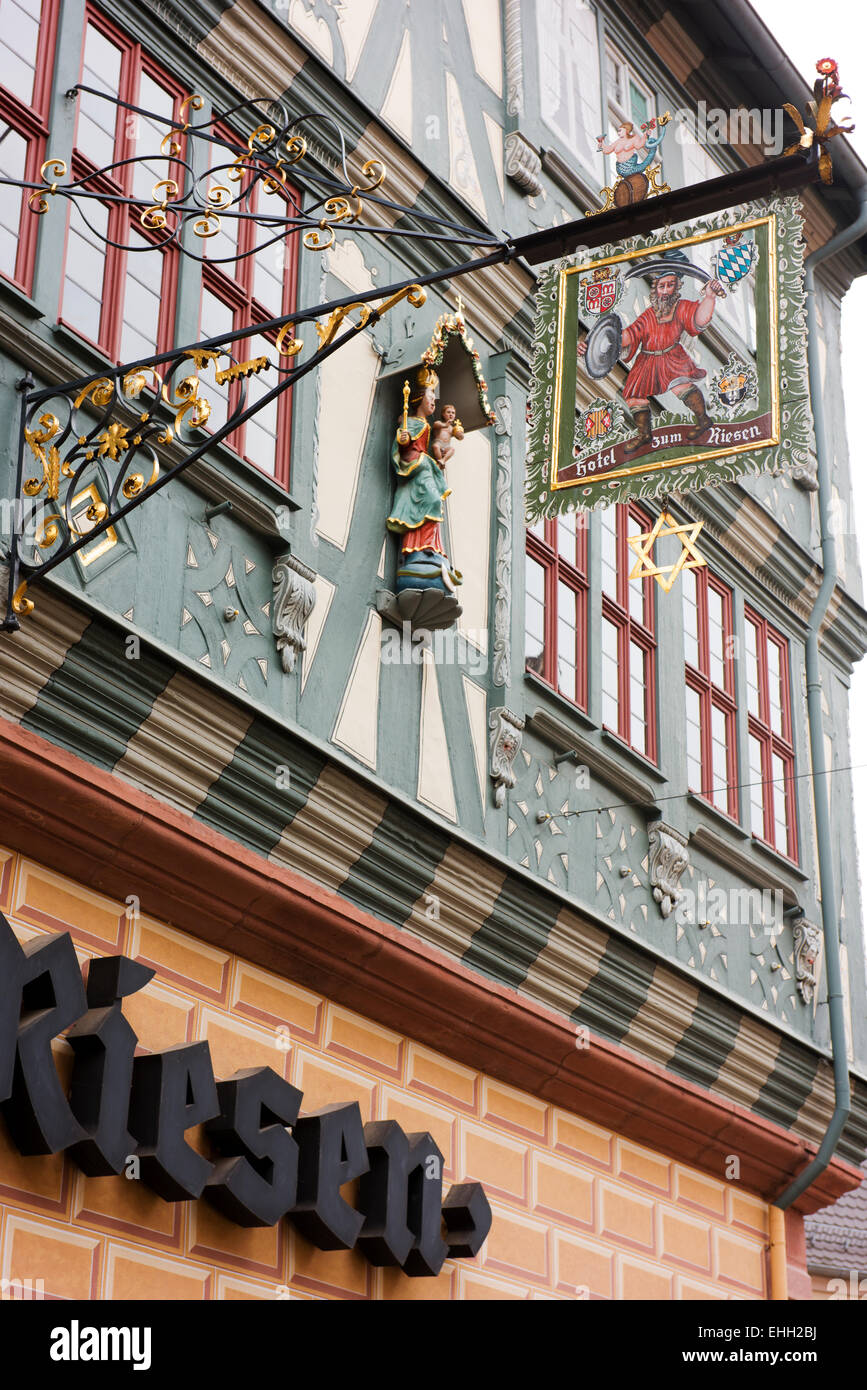 Hotel Zum Riesen (The Giant), in Miltenberg, one of the oldest ...