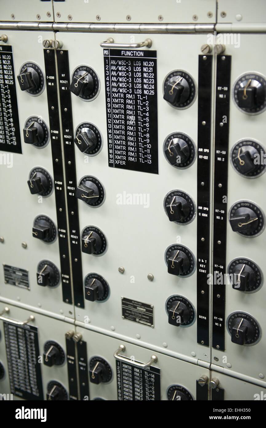 Panels of Radio Knobs from World War II Stock Photo - Alamy