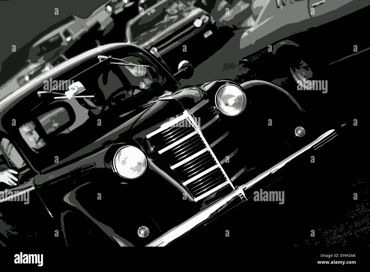Vintage traffic jam hi-res stock photography and images - Alamy