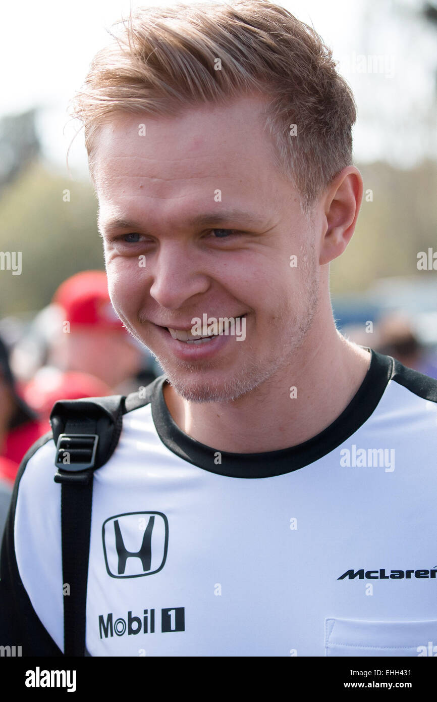 Albert Park, Melbourne, Australia. 14th Mar, 2015. Kevin Magnussen (DEN ...