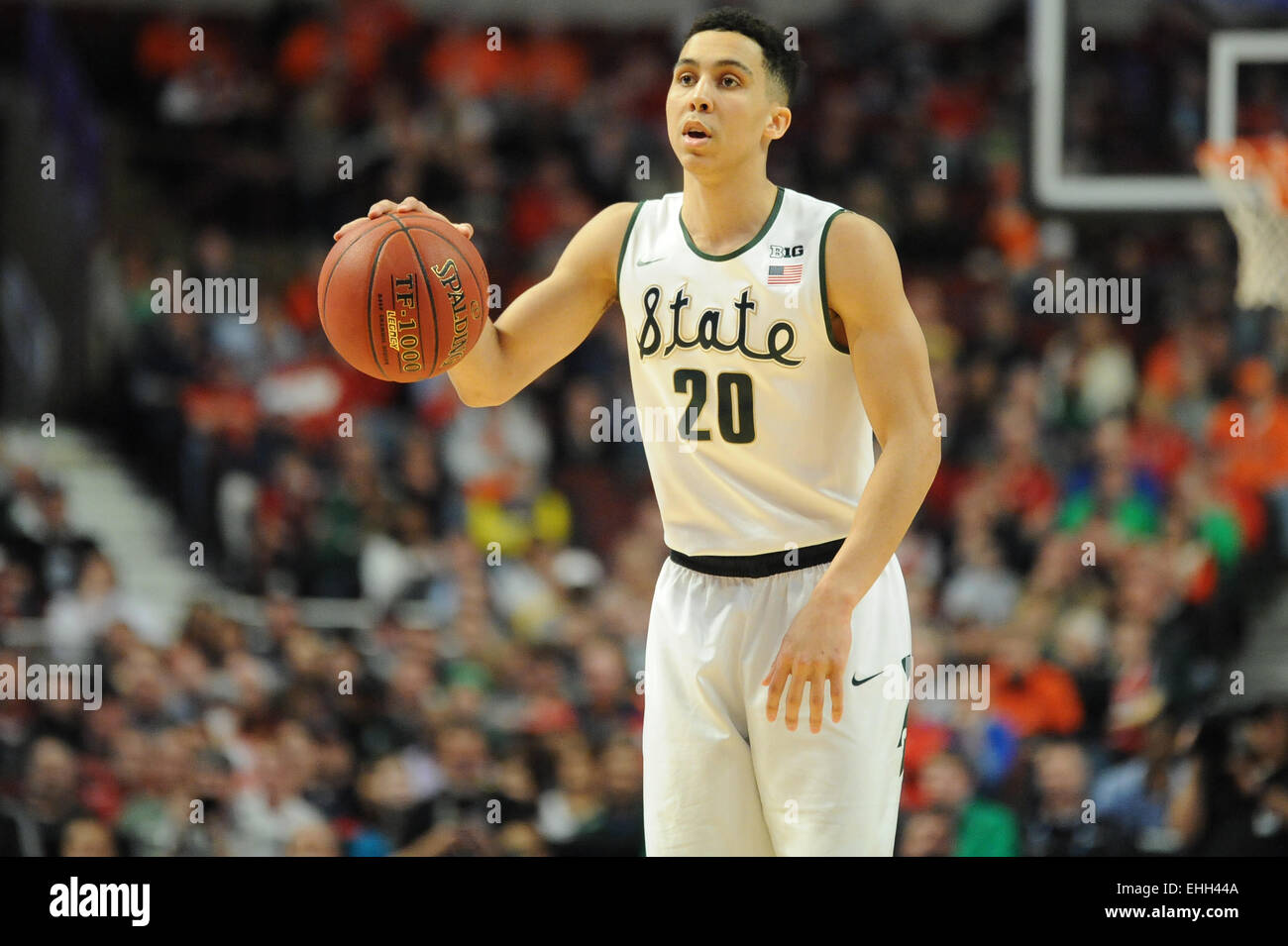 Michigan state spartans guard travis trice 20 hi-res stock photography ...