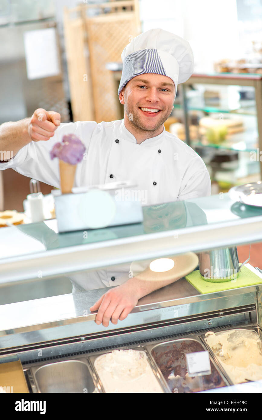 Ice cream seller Stock Photo - Alamy