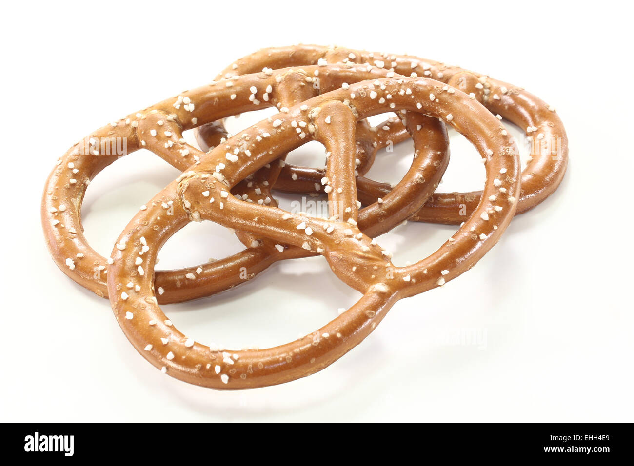 three fresh pretzels Stock Photo - Alamy