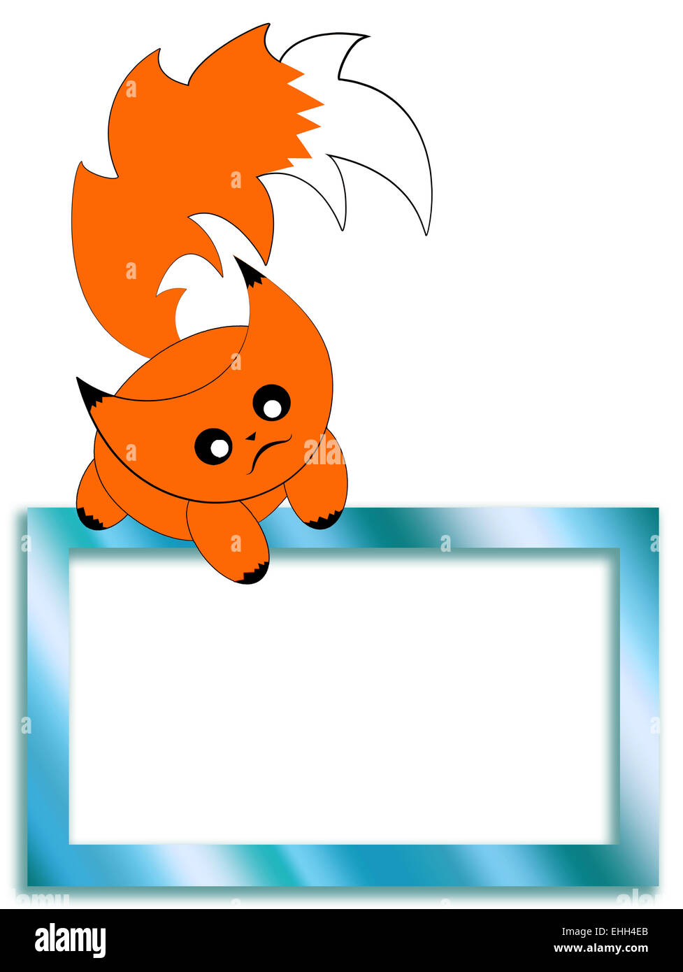 Cartoon picture with small cat named Peega Stock Photo - Alamy