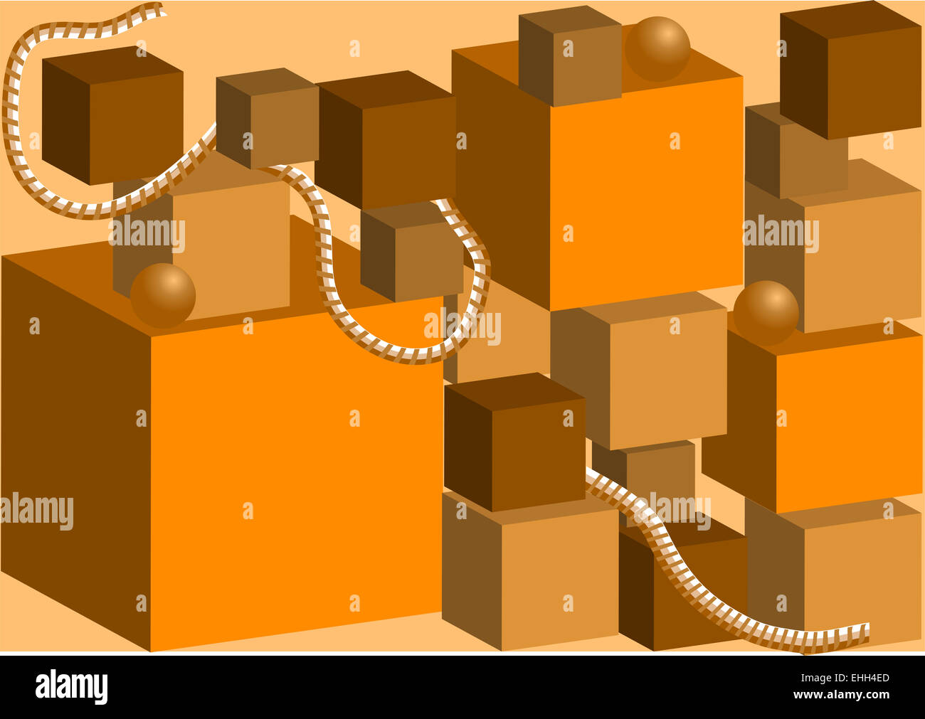 abstract background with cubes Stock Photo - Alamy