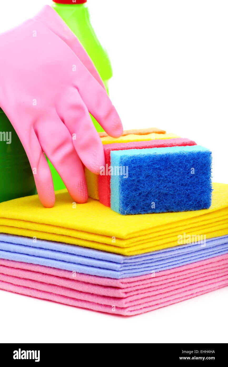 Tools for house cleaning Stock Photo - Alamy